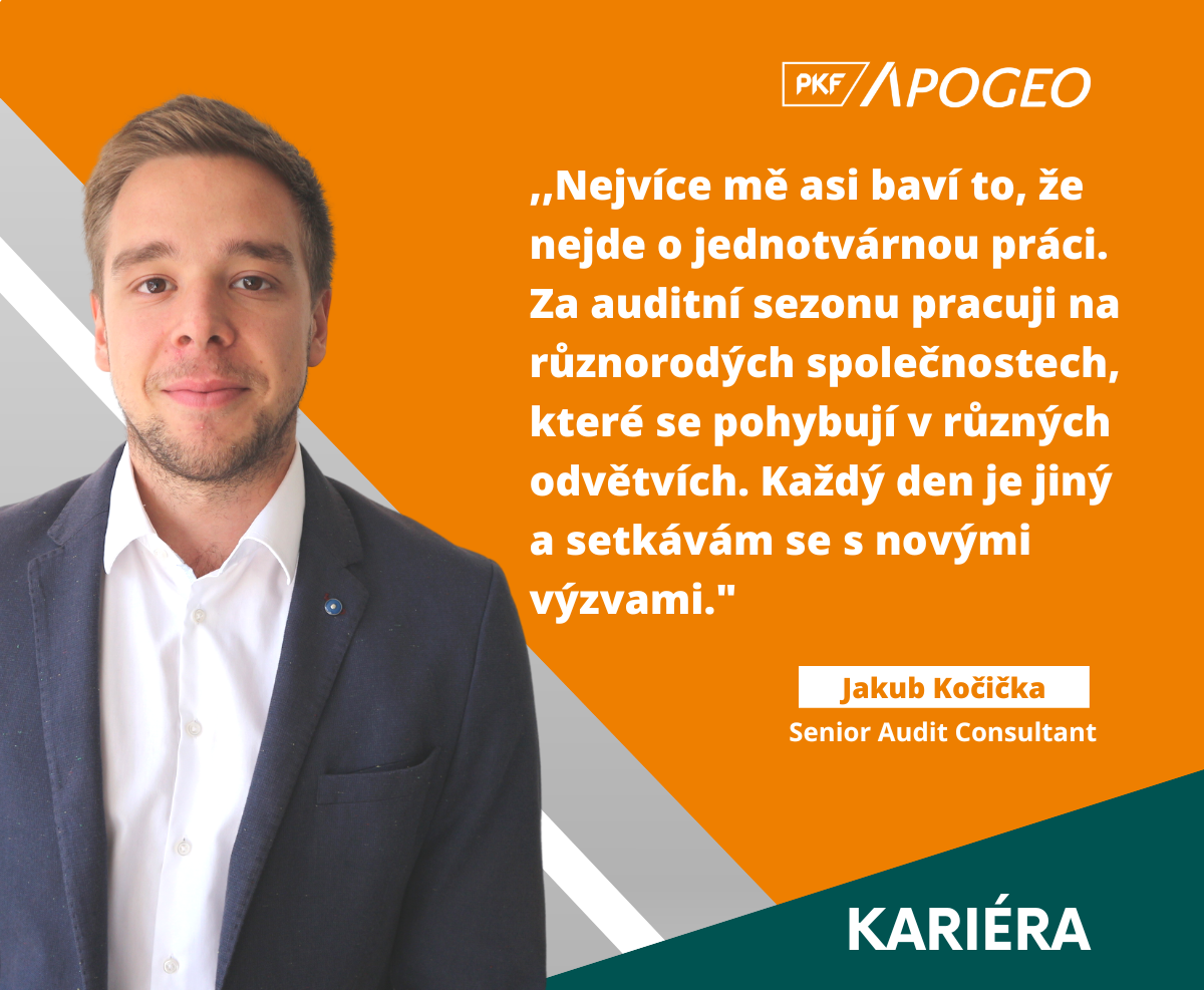 Jakub Kočička - Senior Audit Consultant, který rozjížděl brněnskou kancelář | PKF APOGEO Group